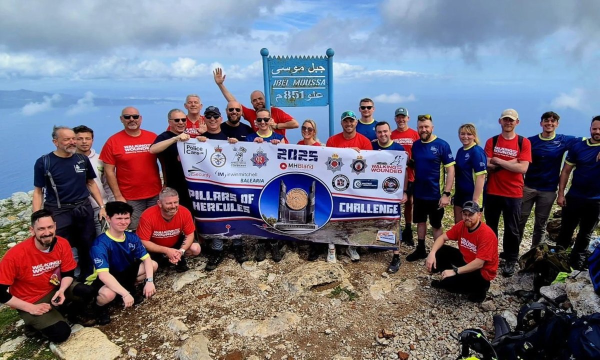 Pillars of Hercules conquered for charity | Walking With The Wounded